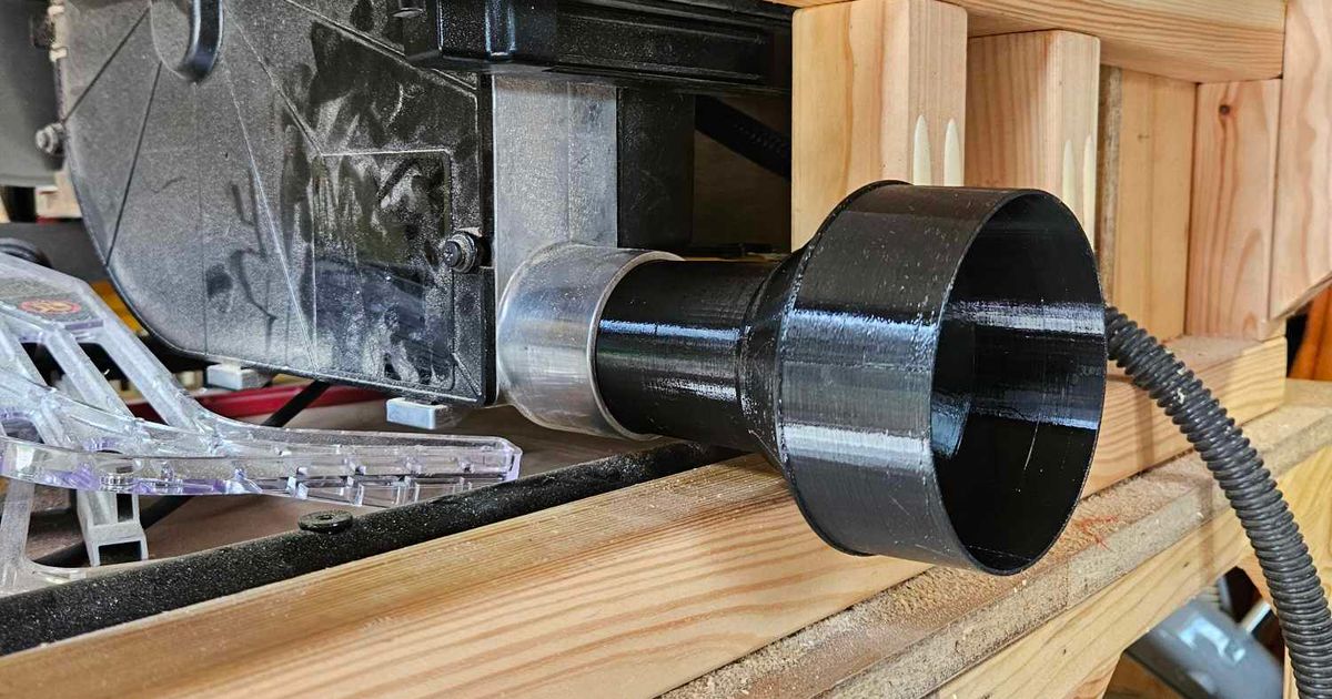 Dust Collector Quick Connect for 7942 DeWalt table saw by PanLyzwa ...