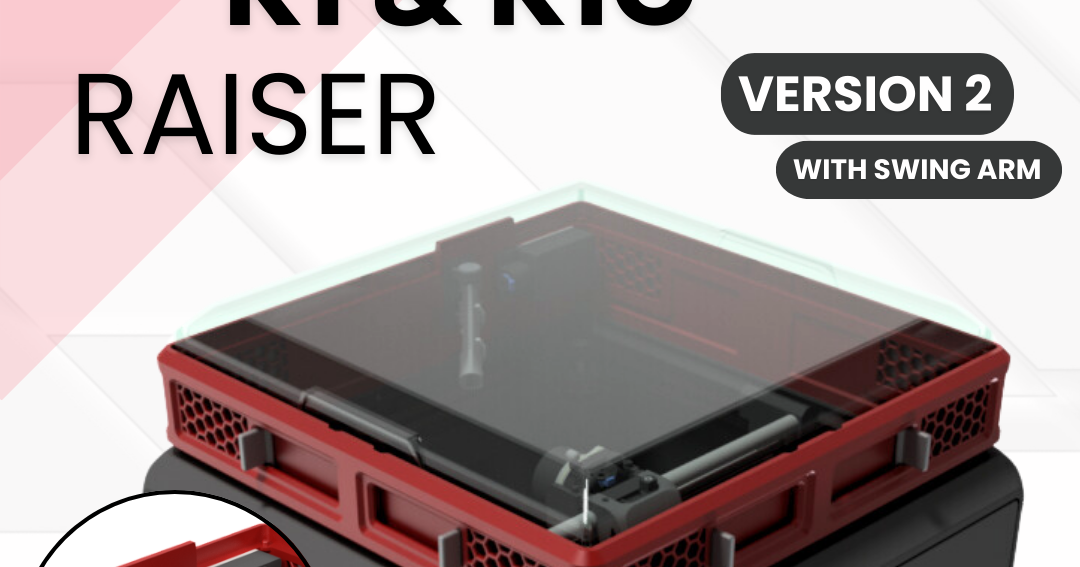 CREALITY K1 & K1C RAISER / LID EXTENSION / RISER / TOP COVER / UPGRADE ...