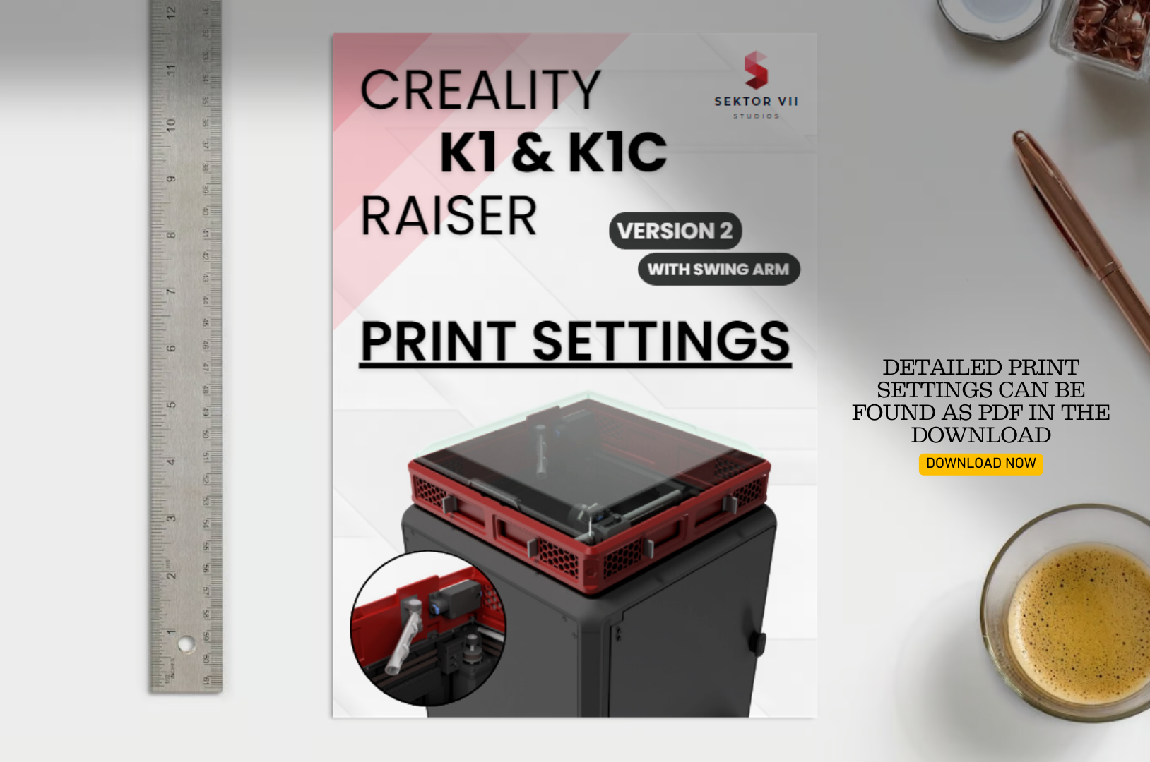 CREALITY K1 & K1C RAISER / LID EXTENSION / RISER / TOP COVER / UPGRADE ...