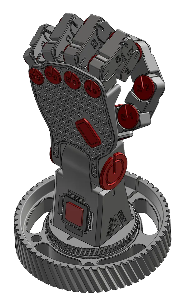 Poseable Robot Hand (Left Hand) (PLA) por Make-A-Print | Descargar ...