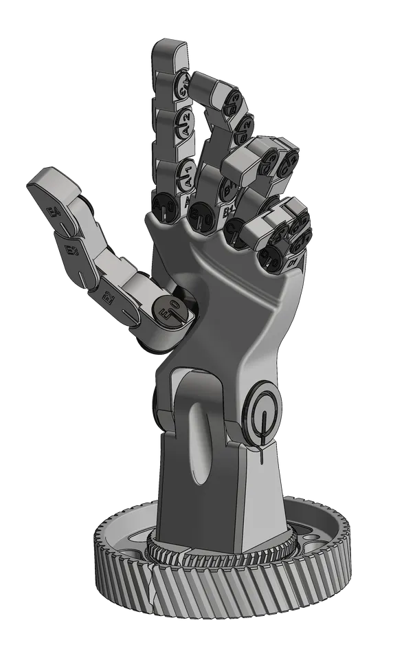 Poseable Robot Hand (Left Hand) (PLA) por Make-A-Print | Descargar ...