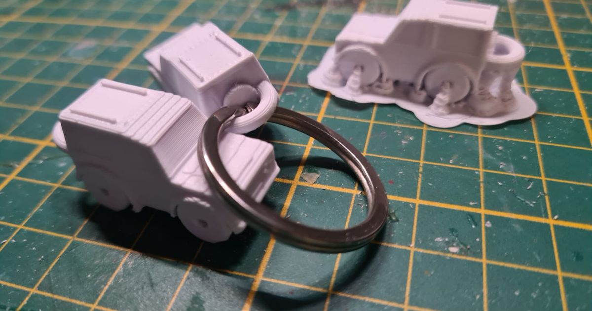 Landrover Defender keychain by Chlamkanon | Download free STL model ...