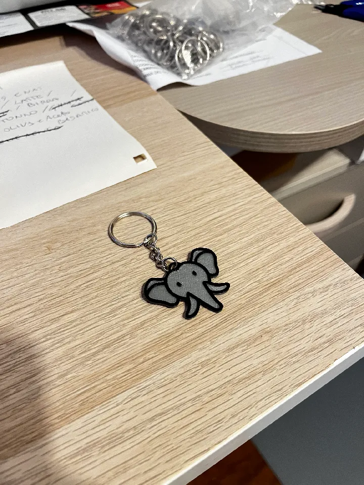 Elephant Keychain by Rikimanto99 | Download free STL model | Printables.com