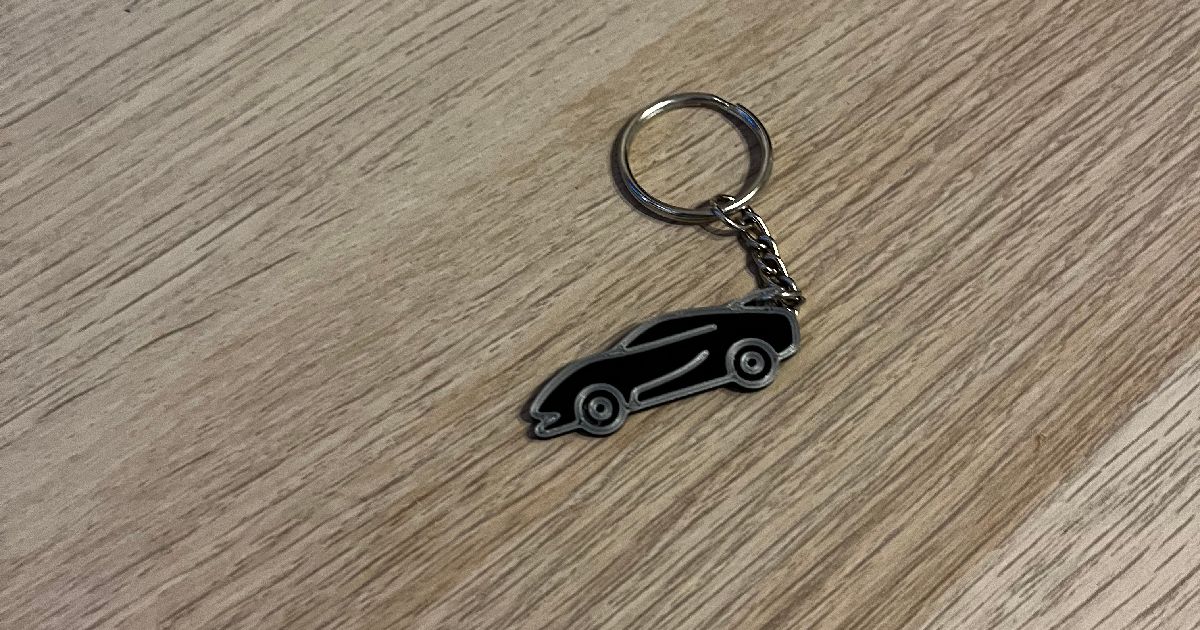 Supercar Keychain by Rikimanto99 | Download free STL model | Printables.com