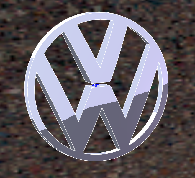 Volkswagen Car Key Logo by Corsa Racer | Download free STL model ...