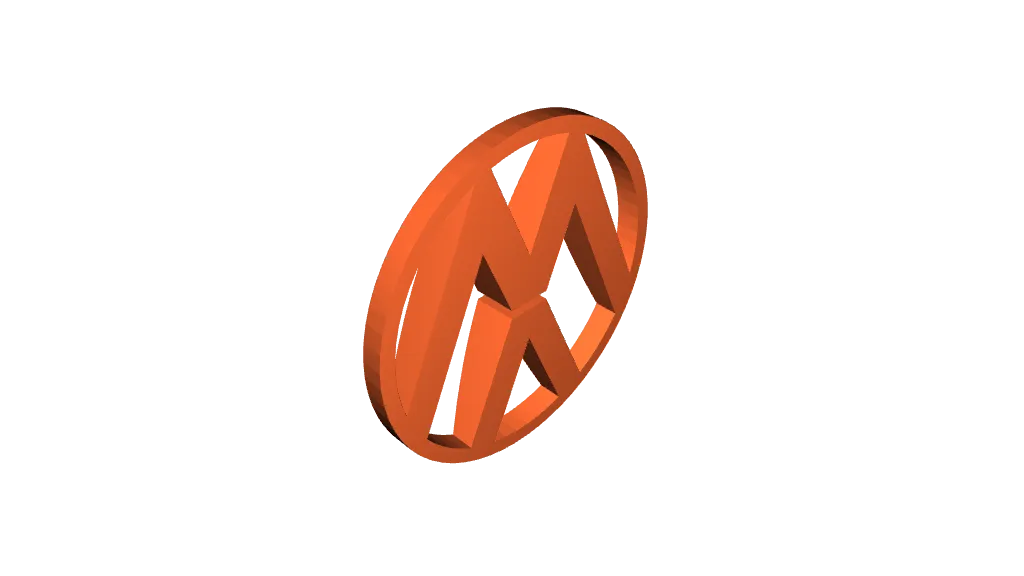 Volkswagen Car Key Logo by Corsa Racer | Download free STL model ...