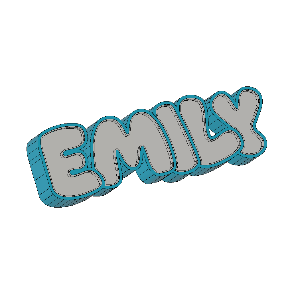 LED Name Emily by OhneName | Download free STL model | Printables.com