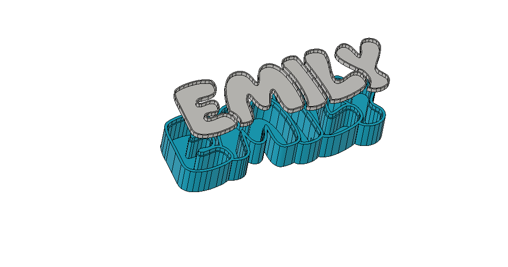 LED Name Emily by OhneName | Download free STL model | Printables.com