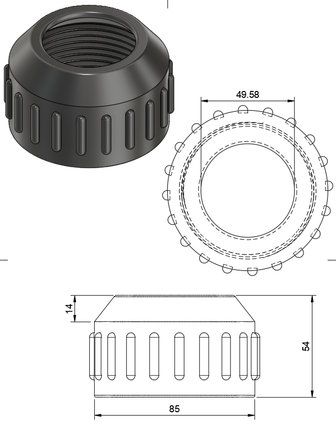 Umbrella stand locking ring by juiceboxjuice | Download free STL model ...