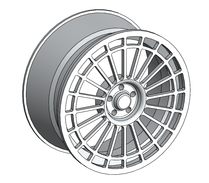 Small Rim Retro - 03 by Corsa Racer | Download free STL model ...