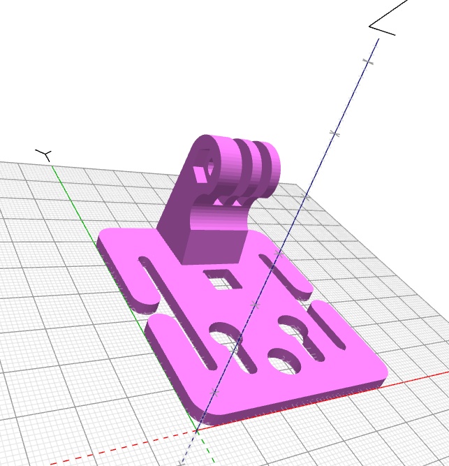 GoPro and backpack attachments by 3dcad | Download free STL model ...