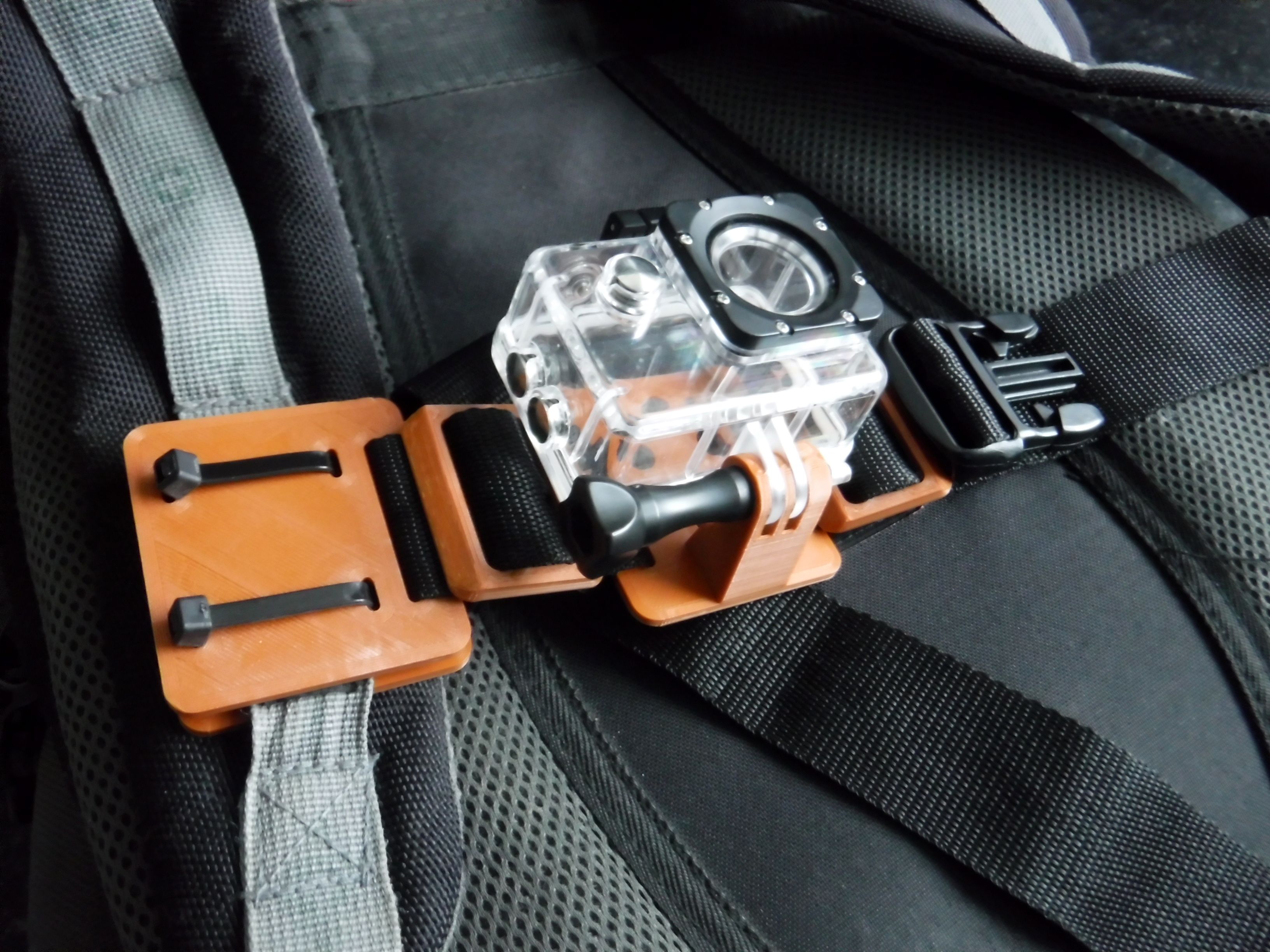 GoPro and backpack attachments by 3dcad | Download free STL model ...