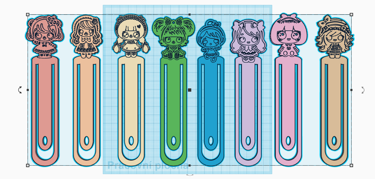 Doll Bookmark 7 by Eva Máčová | Download free STL model | Printables.com
