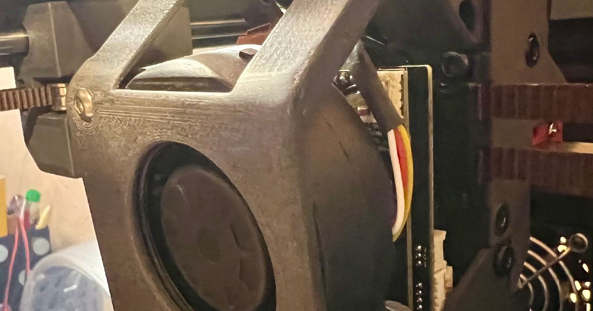 Creality K1/K1C Toolhead Cover/Shroud 5015 fan por Porco Rosso ...