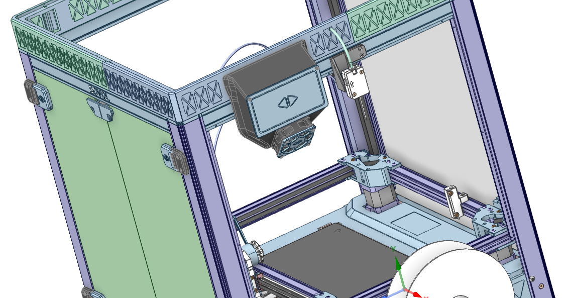 Sovol SV08 closed top extention lit with filtration (HEPA+Carbon) up:27 ...