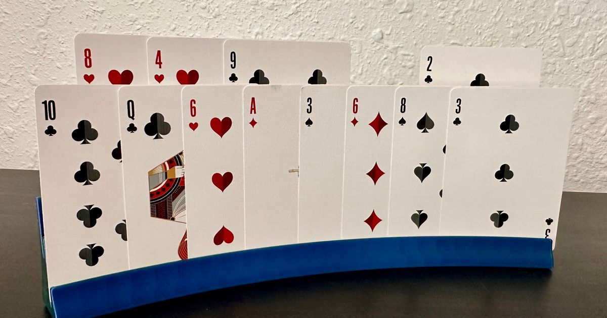 Playing Card Holder by hike77 | Download free STL model | Printables.com