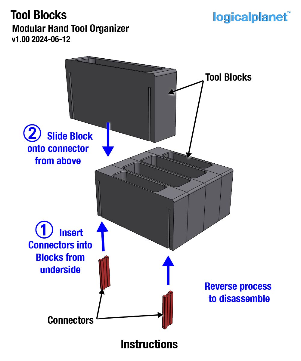 Tool Blocks - Modular Hand Tool Storage por logicalplanet | Descargar ...