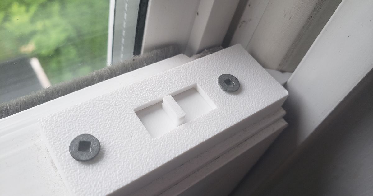 Single Hung Window Tilt Latch by Ben Couch | Download free STL model ...