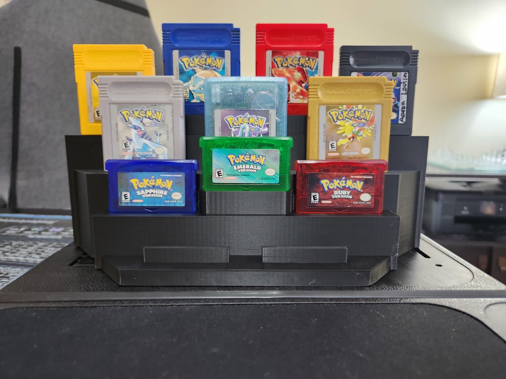 Gameboy Game Stand (Pokemon Gen 1-3) by Dcchillin46 | Download free STL ...