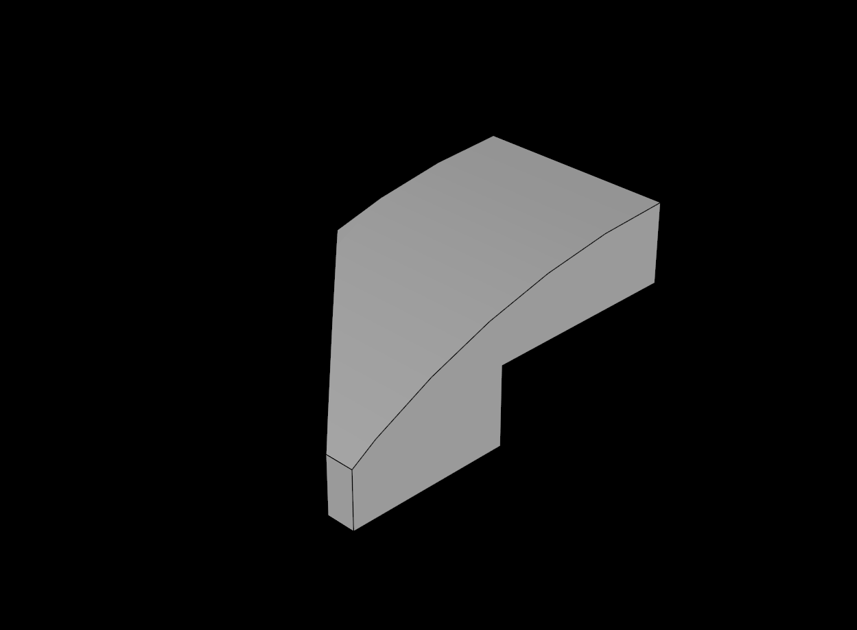 Lego Compatible (29119.dat) Slope Brick Curved 2 x 1 with Cutout Right ...