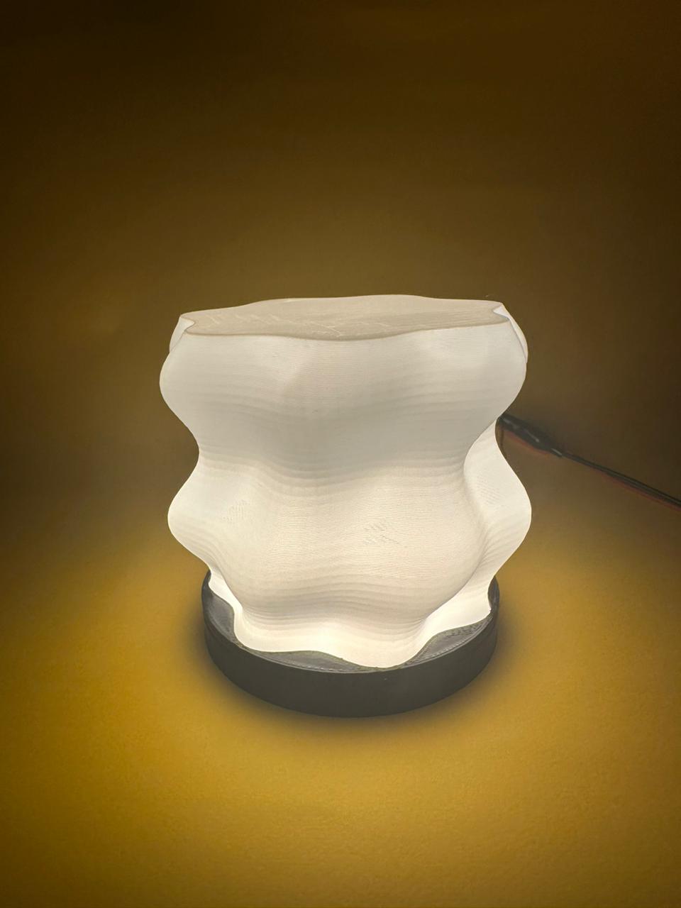 Wavy night lamp by GlamDarkStone | Download free STL model | Printables.com