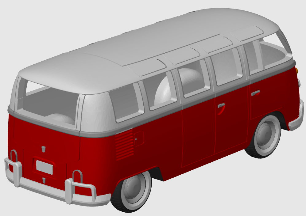 VW T1 Bus Samba "Bulli" Kit Card por The Kit Card Guy | Descargar ...