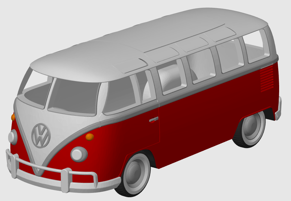 VW T1 Bus Samba "Bulli" Kit Card por The Kit Card Guy | Descargar ...