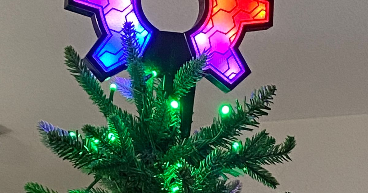 Open Hardware Tree Topper / Decor w/ Neopixel LED's by JohnJ | Download ...
