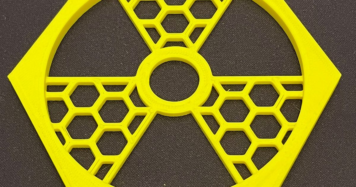 Coaster Radioactive Hex/Round by Toni H | Download free STL model ...