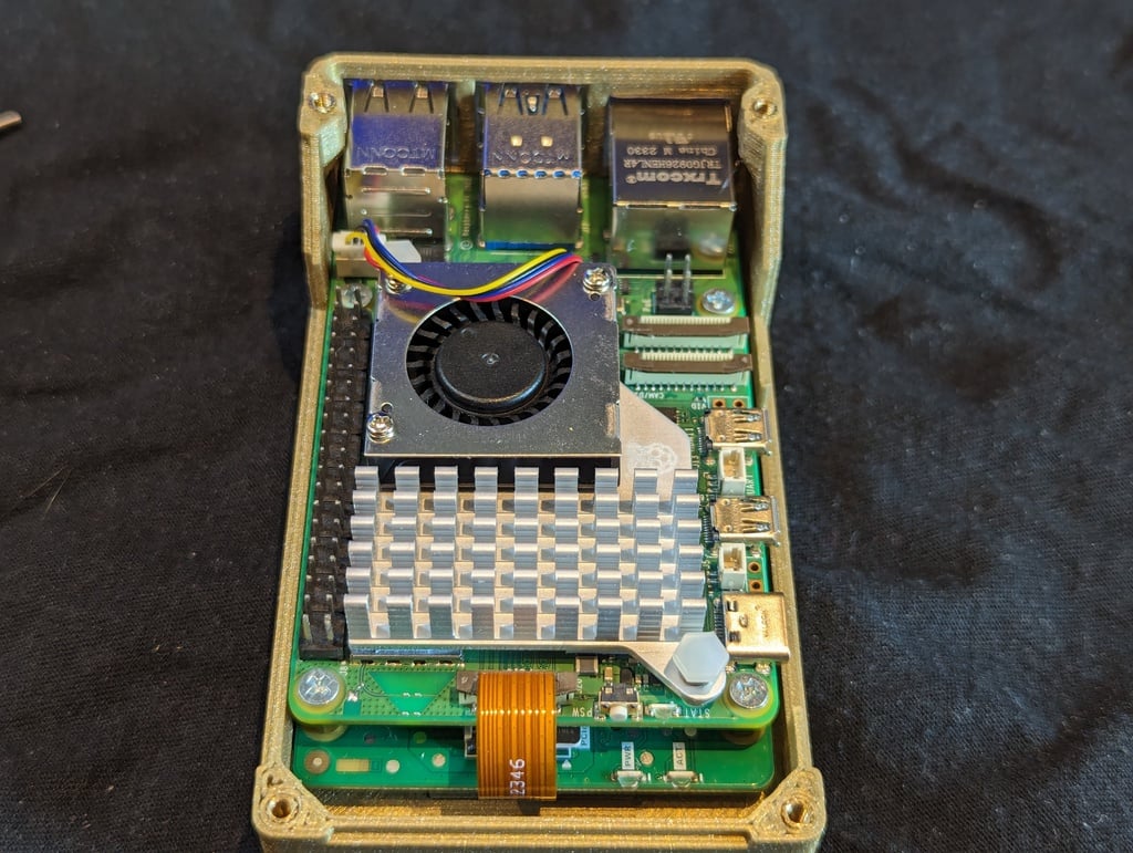 Raspberry Pi 5 Case with Pineberry HatDrive! Bottom by BarbedWire ...