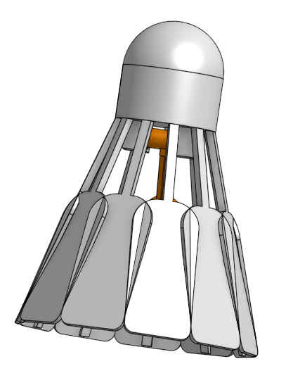 one player shuttlecock (or multiple) by jeff joe | Download free STL ...