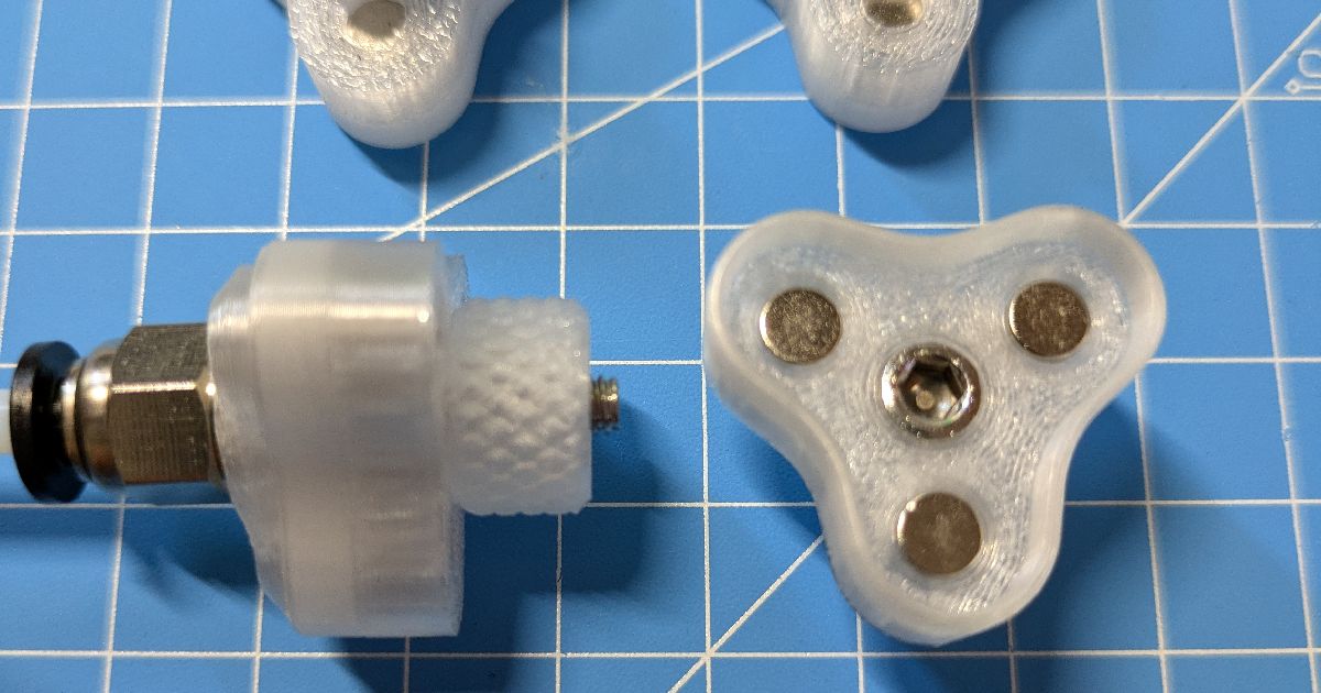 STRONGER Magnetic PFTE Tubes coupler dock with magnet for Drybox by ...