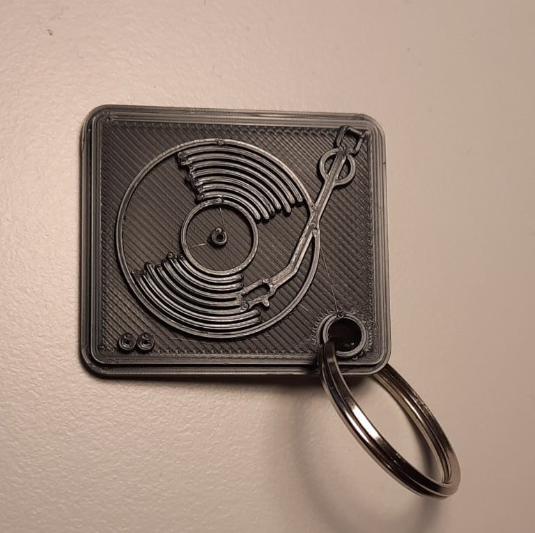 Record player/Turntable Keychain by Linkab4 | Download free STL model ...