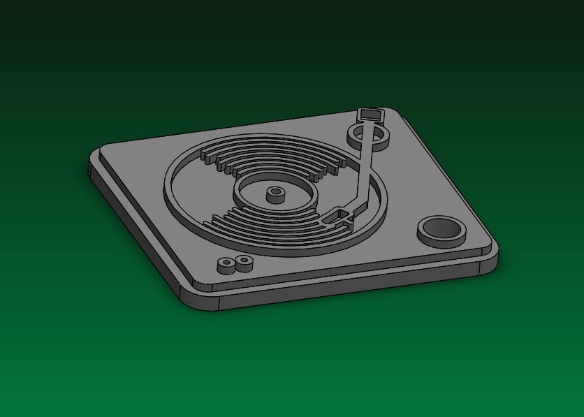 Record player/Turntable Keychain by Linkab4 | Download free STL model ...