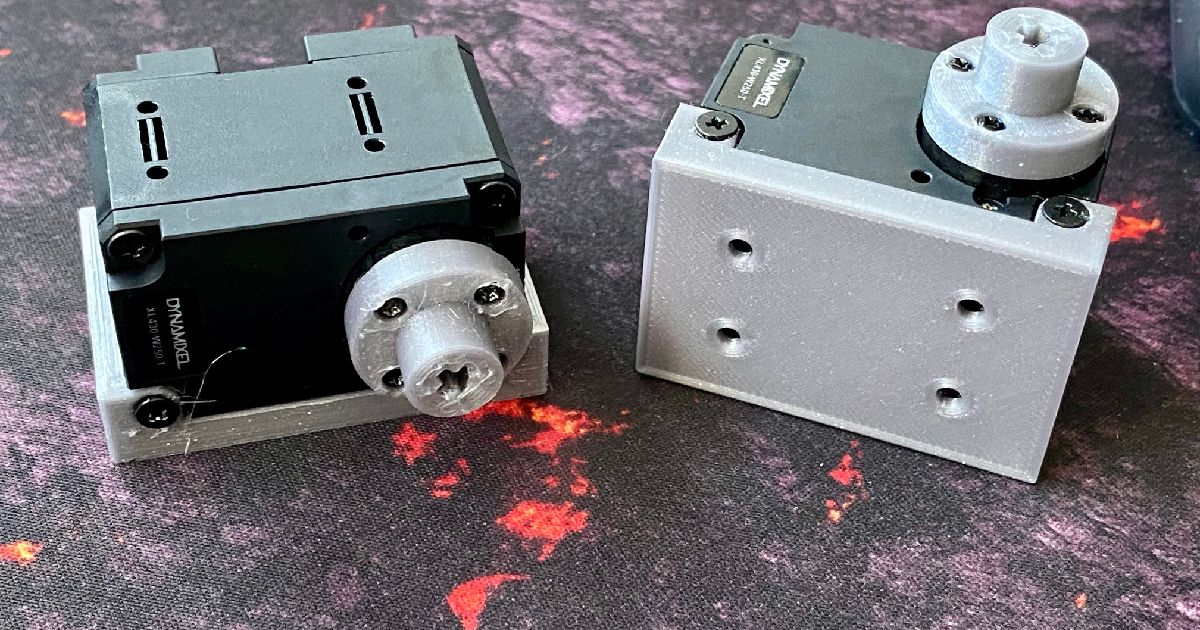 Dynamixel Mounting Plate by Dash Daring | Download free STL model ...