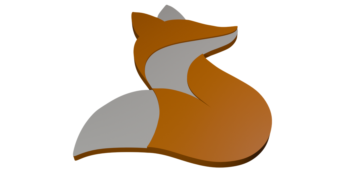 Fox Logo von Makerspace Hillerød | Kostenloses STL-Modell herunterladen ...