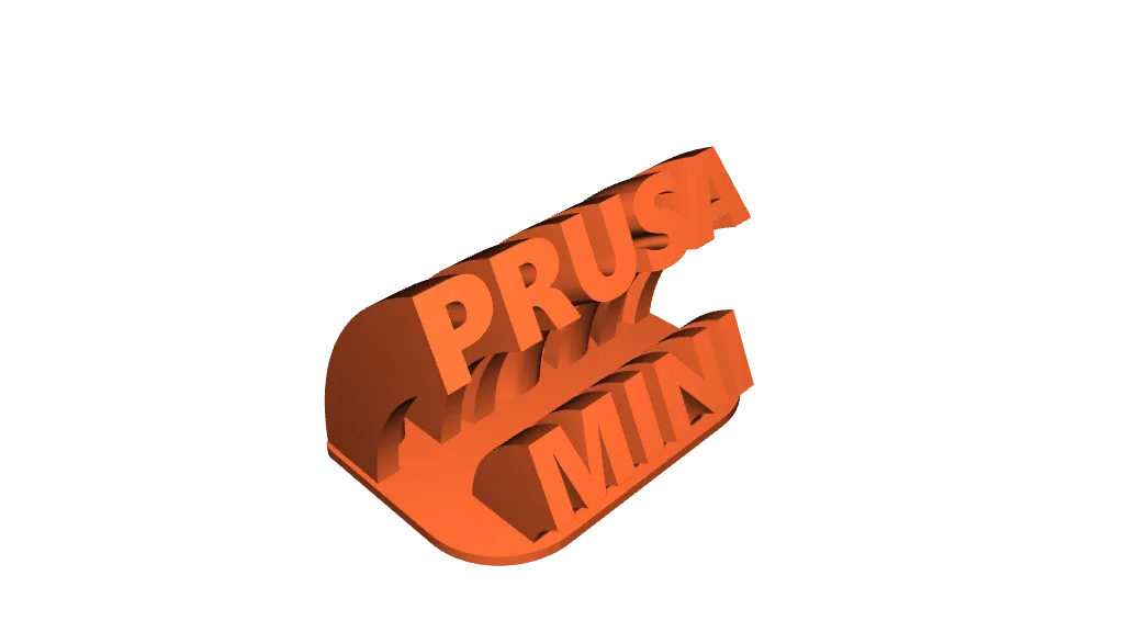 Prusa mini schriftzug by Matthias | Download free STL model ...