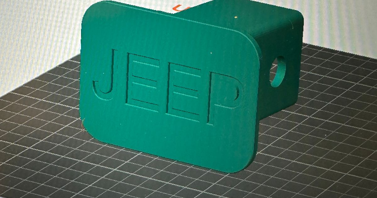 Jeep Hitch Cover by W M | Download free STL model | Printables.com