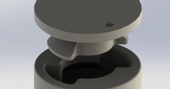 wall mount (quarter-turn fixing) by Totor | Download free STL model ... wall mount (quarter-turn fixing) by Totor | Download free STL model ...