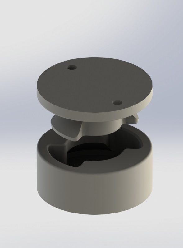 wall mount (quarter-turn fixing) by Totor | Download free STL model ... wall mount (quarter-turn fixing) by Totor | Download free STL model ...