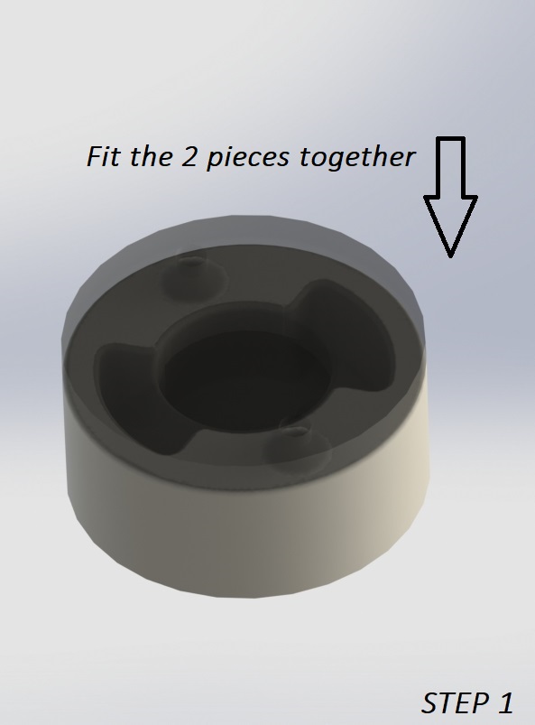 wall mount (quarter-turn fixing) by Totor | Download free STL model ... wall mount (quarter-turn fixing) by Totor | Download free STL model ...