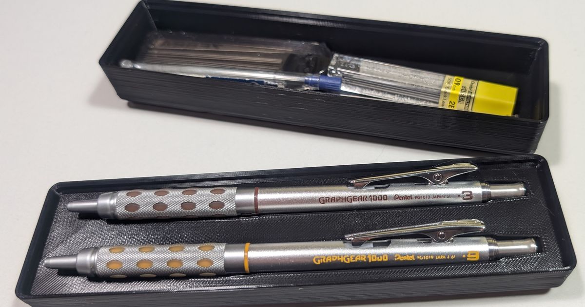 Pentel Graphgear 1000 Gridfinity Holder by Nex | Download free STL ...
