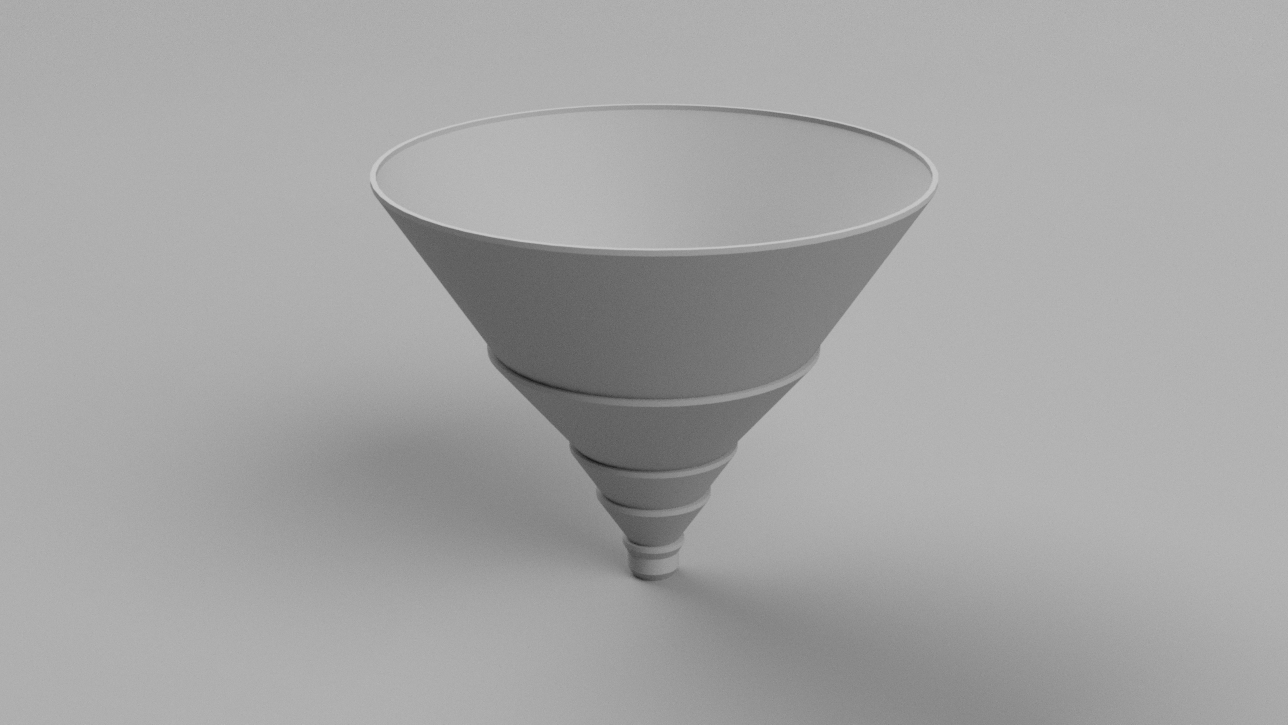 stackable funnel by Menke3D | Download free STL model | Printables.com