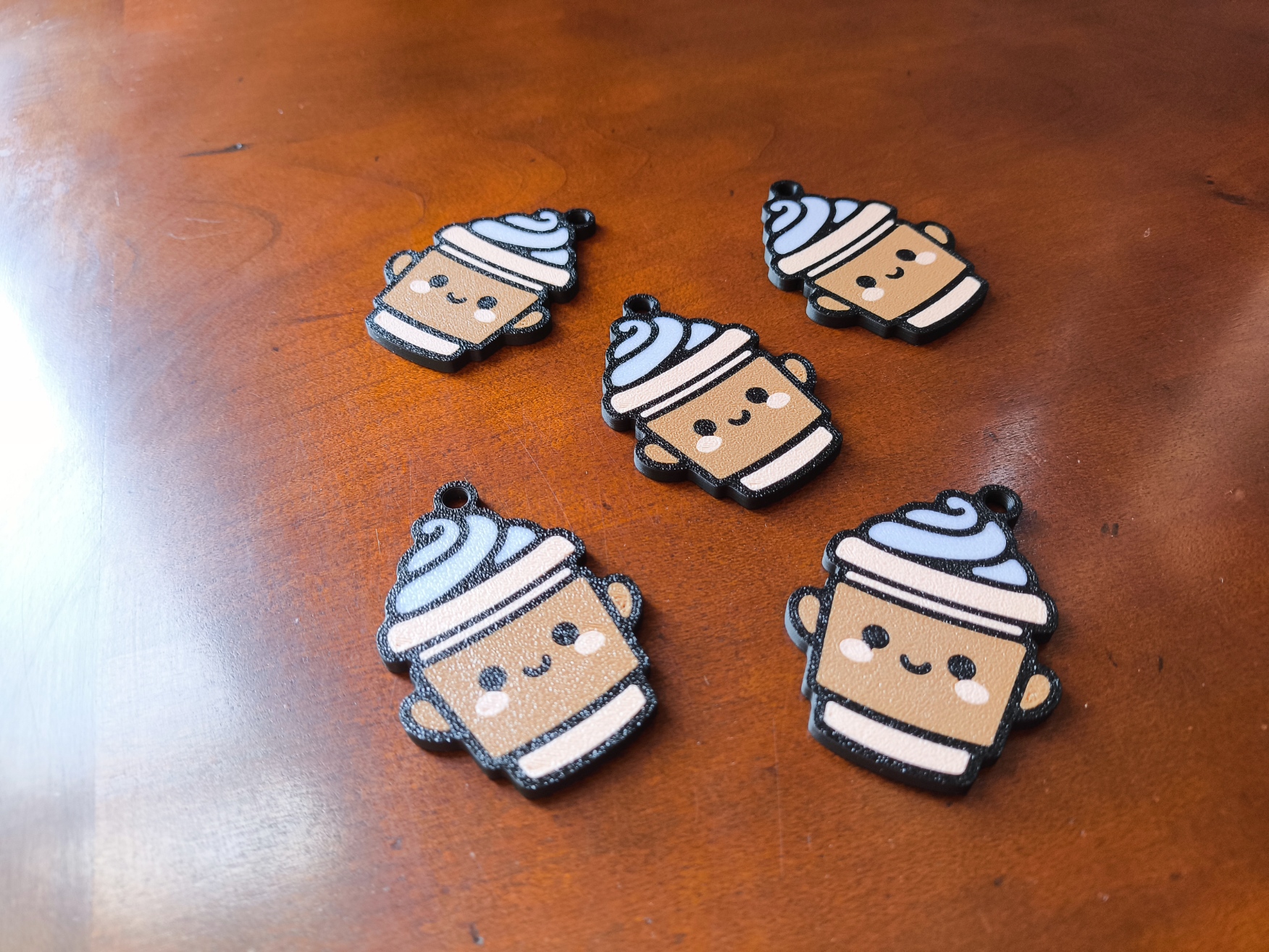 Cute Coffee Cup Keychain by braga3dprint | Printables Store