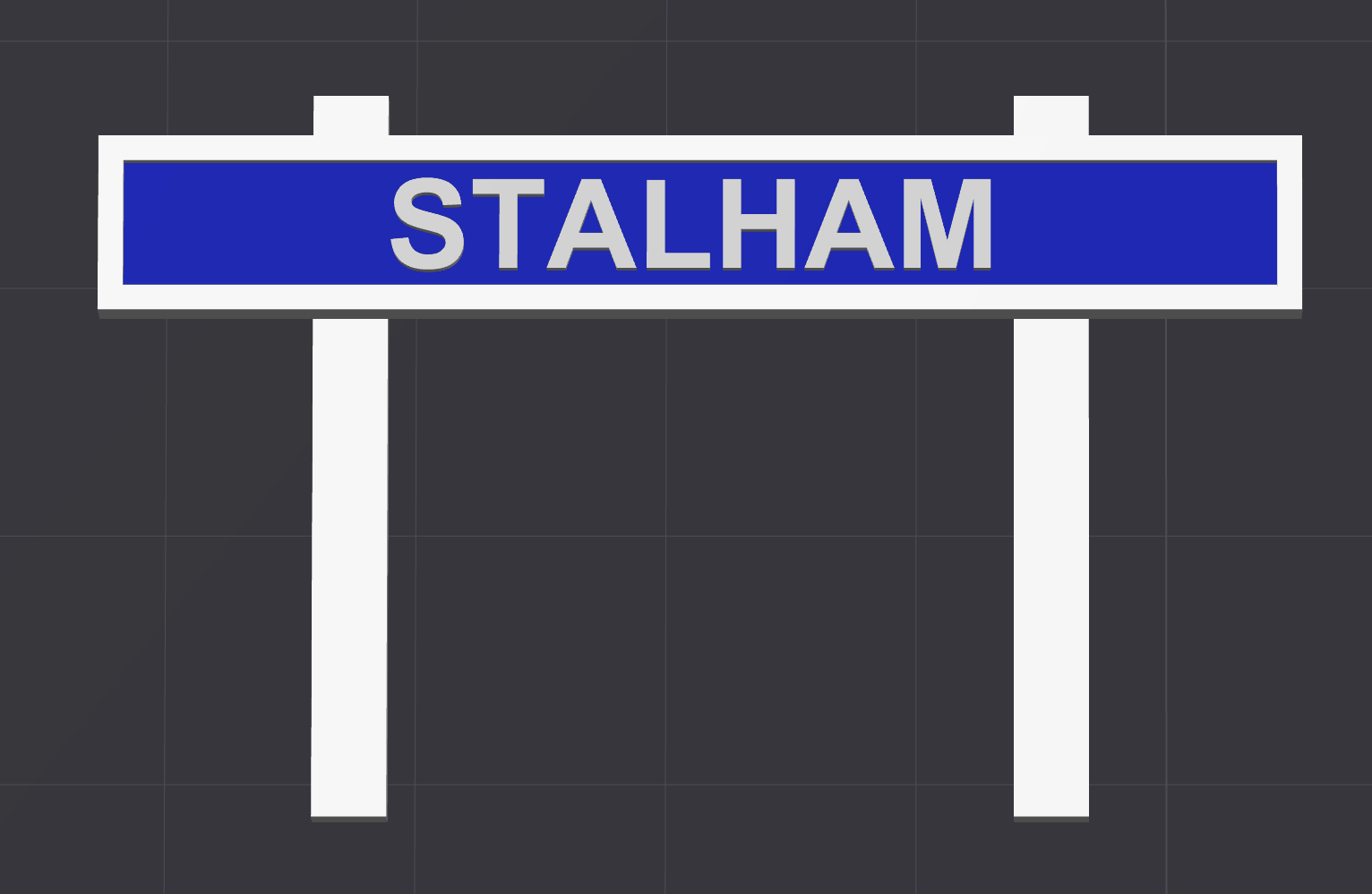 Station sign by To The Point Trains | Download free STL model ...
