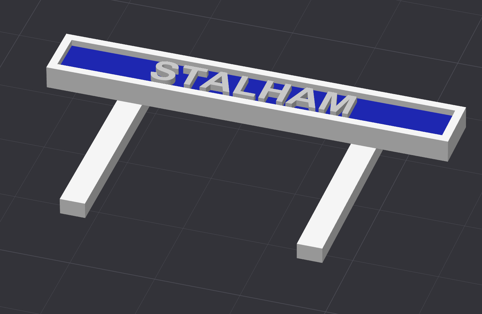 Station sign by To The Point Trains | Download free STL model ...