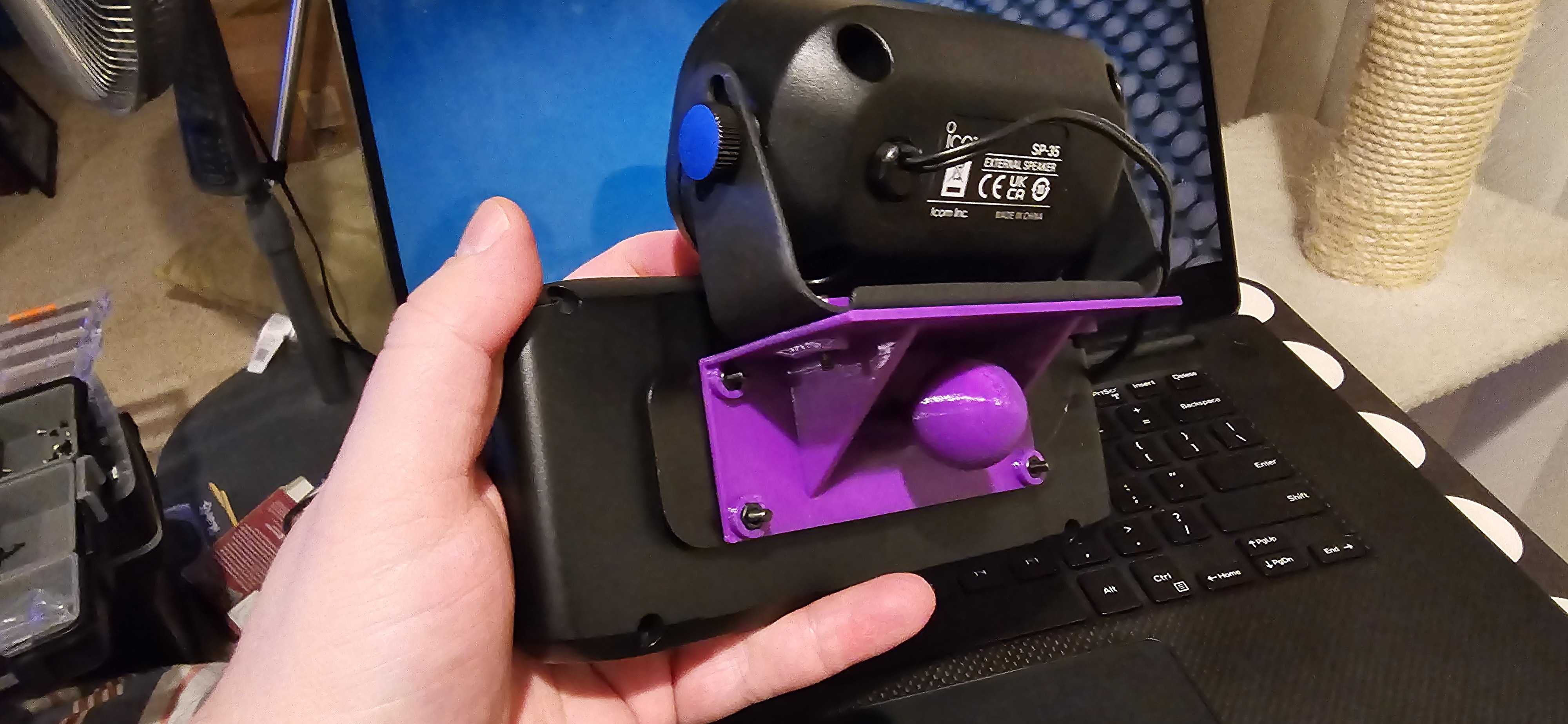 Icom ID-5100 Ram Mount + SP-35 Speaker Mount (Remix) by Angelworks ...