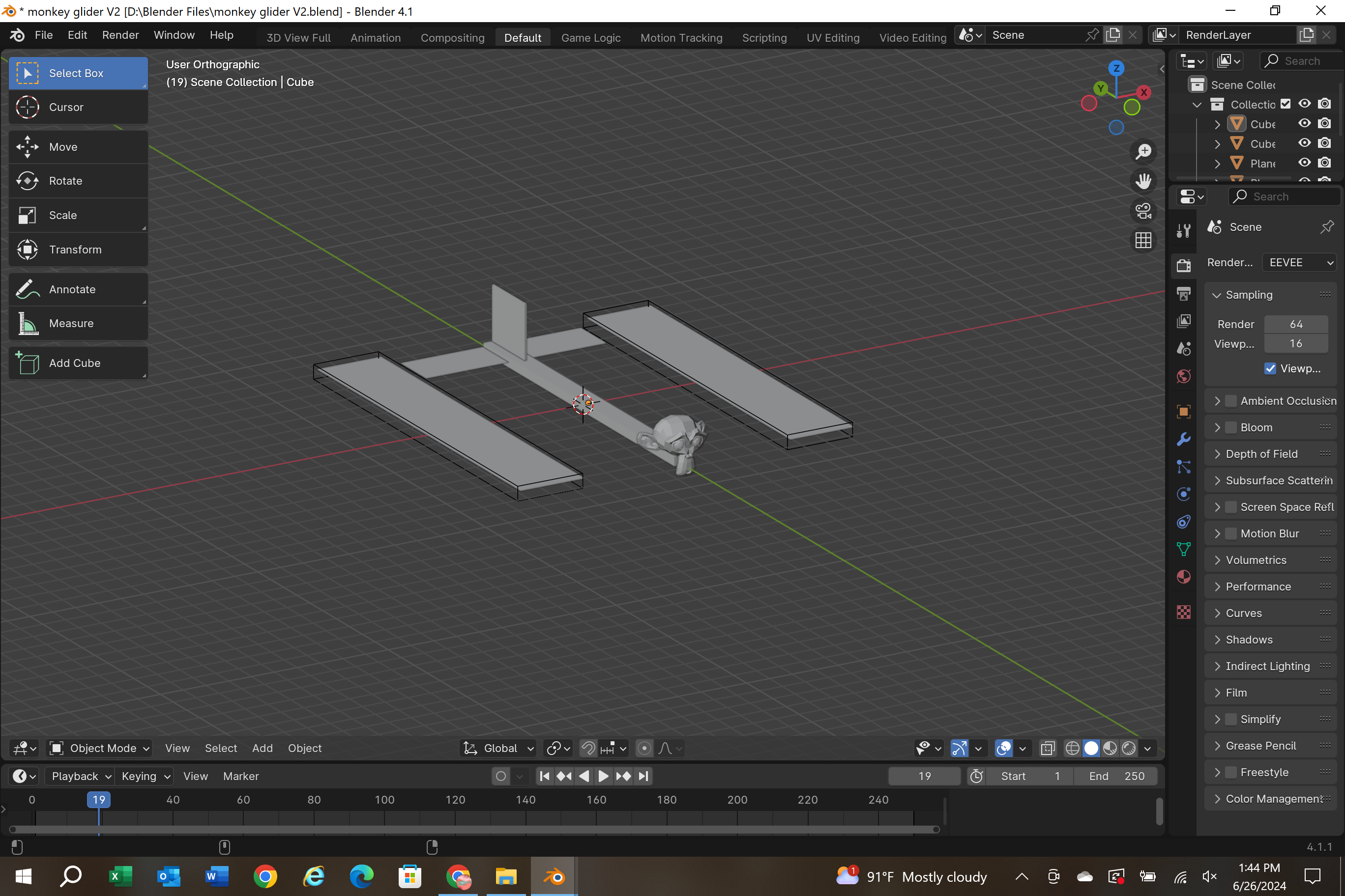 simple monkey glider por flyguy | Descargar modelo STL gratuito ...