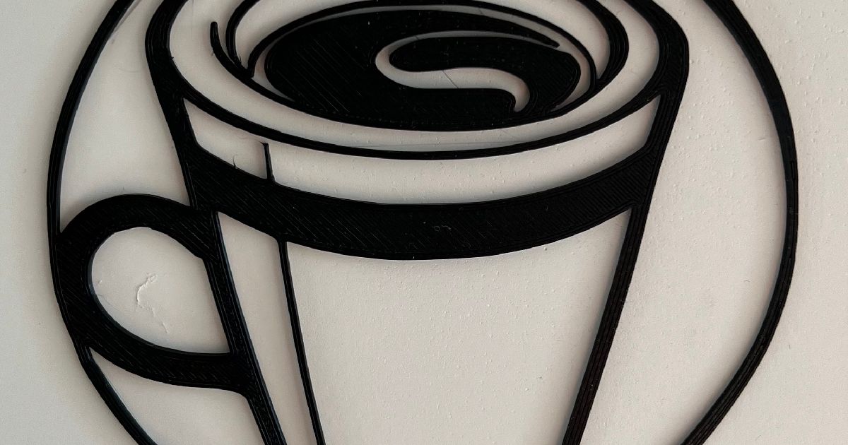 Cup Of Coffee Wall Art #1 by Ninomalbinho | Download free STL model ...