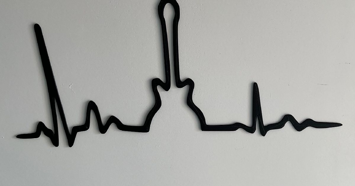 Music Line Wall Art #1 by Ninomalbinho | Download free STL model ...